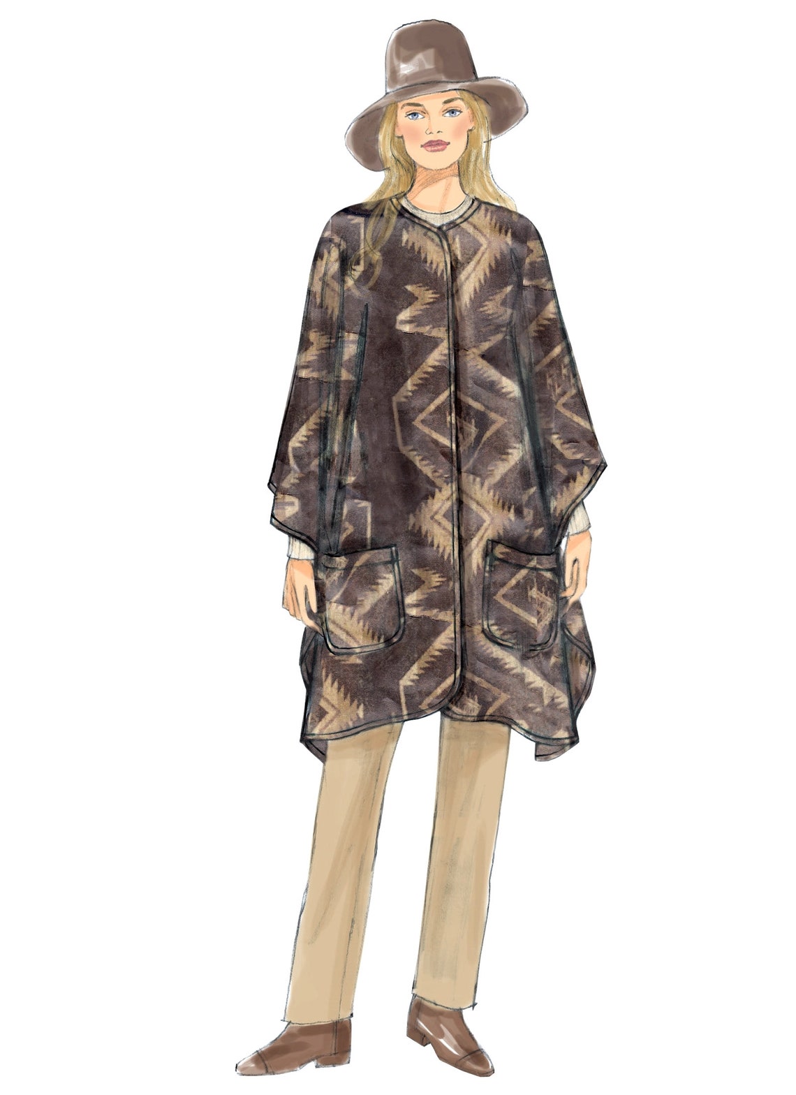 Sewing Pattern Easy Unlined Coat Pattern, Easy Unlined Jacket Pattern ...