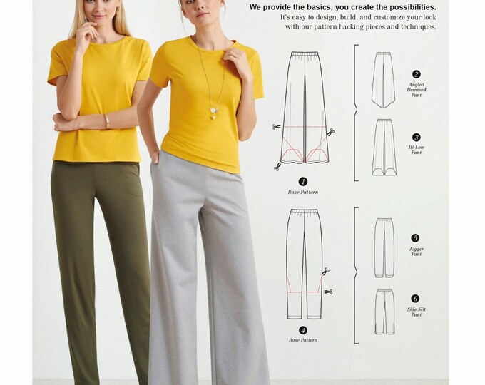 Sewing Pattern Women's Easy Pants Pattern, Misses' Easy Pants Pattern ...