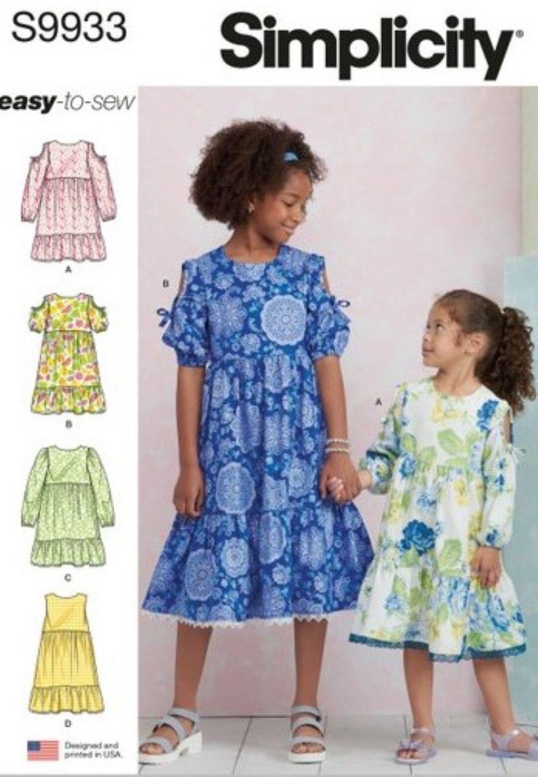 Simplicity Sewing Pattern Girls' Dress Pattern, Little Girls' Dress ...