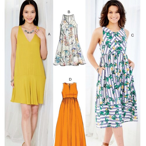 Sewing Pattern for Women's Loose Fit Pullover Dress - Etsy