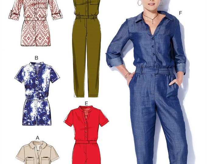 Sewing Pattern Women's Jumpsuit Pattern, Women's Romper Pattern, Front ...
