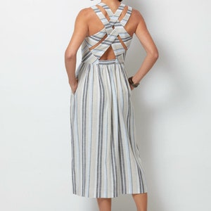 Sewing Pattern Women's Dress Pattern, Criss Cross Back Sundress Pattern ...