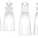 Sewing Pattern Women's Dress Pattern Criss Cross Back - Etsy