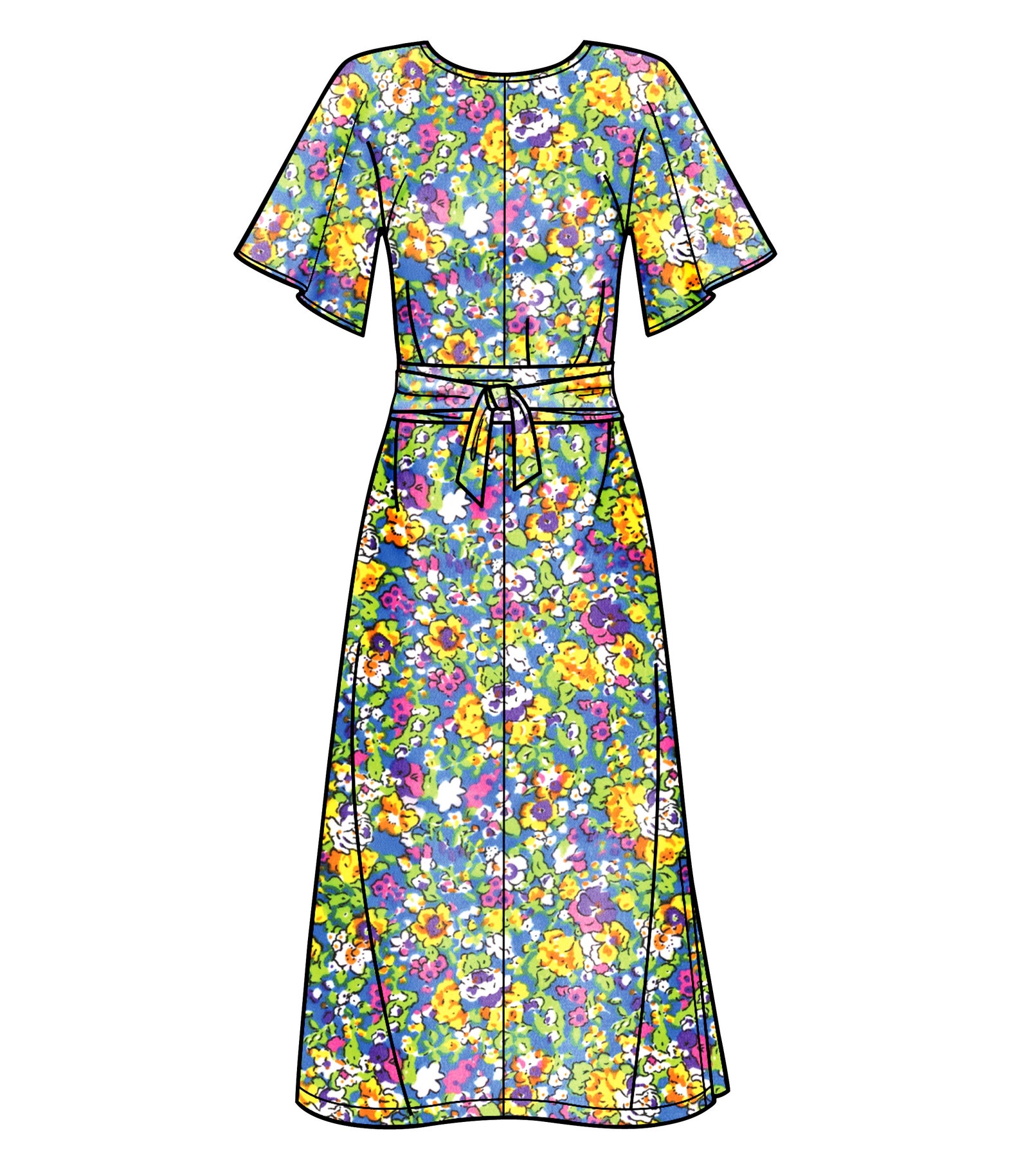 Sewing Pattern Women's Easy Dress Pattern Pullover Dress - Etsy
