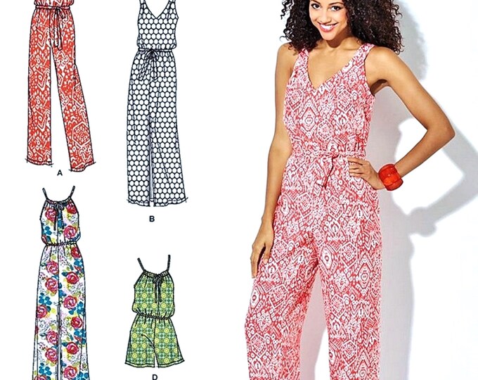 Sewing Pattern Easy Jumpsuit Pattern, Easy Adult Romper Pattern ...