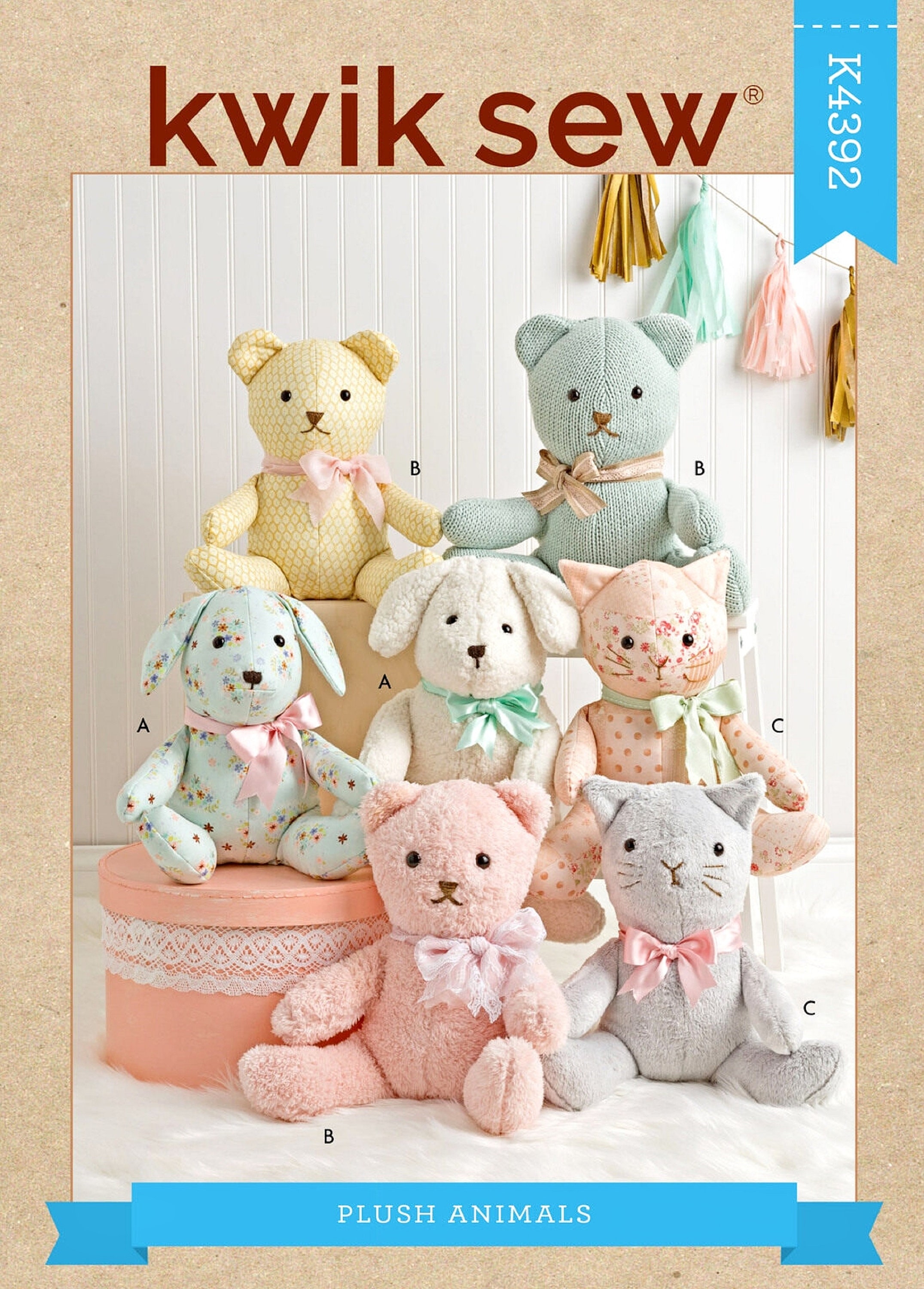 Sewing Pattern Plush Animals Pattern Stuffed Bear Pattern | Etsy