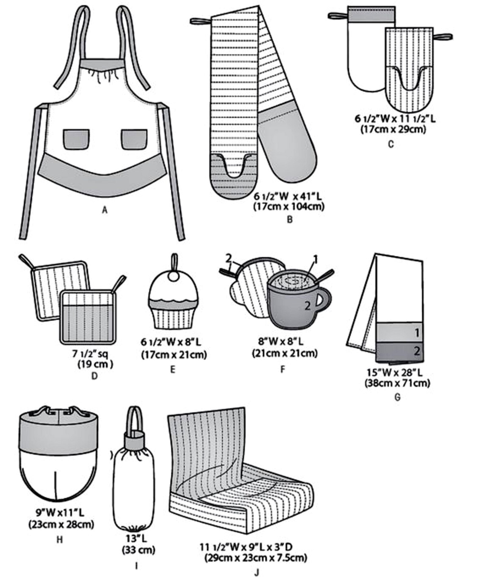 Sewing Pattern Kitchen Accessories Pattern Arm Guard Oven | Etsy