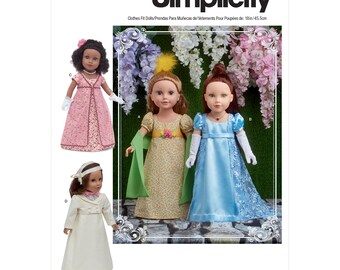 Sewing Pattern 18 Inch Doll Clothes Pattern, 18 Inch Doll Formal Gowns ...