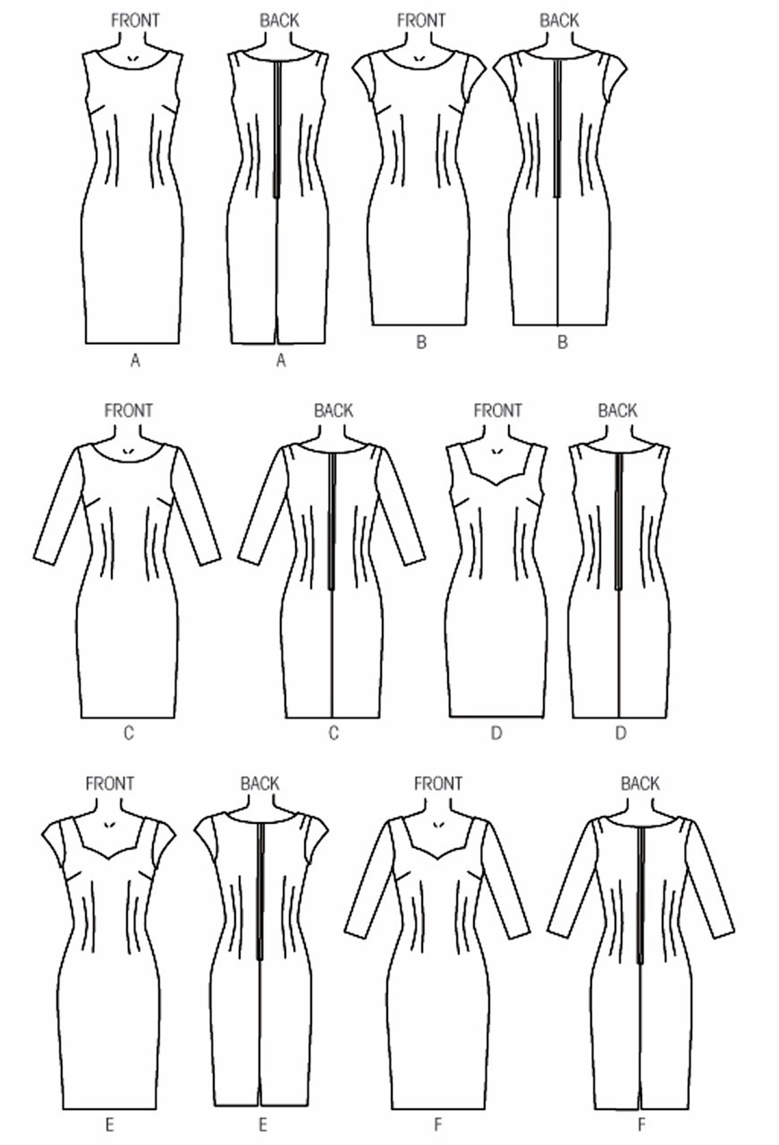 Sewing Pattern for Women's Sheath Dress Miss Petite Dress | Etsy