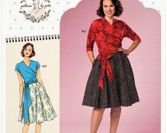 Sewing Pattern Skirt With Pockets Pattern, Gathered Skirt Pattern ...