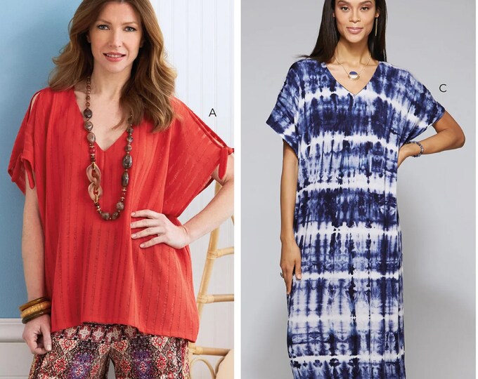 Sewing Pattern Tunic Top Pattern, Stretch Knit Tops Pattern, Sleeveless ...