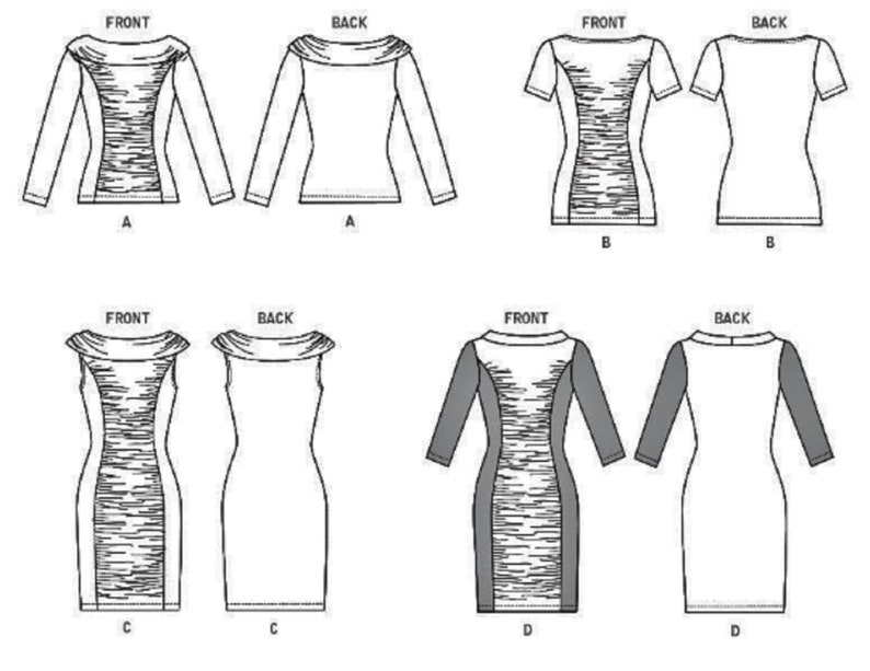 Sewing Pattern Women's Close Fit Dress Pattern Stretch | Etsy