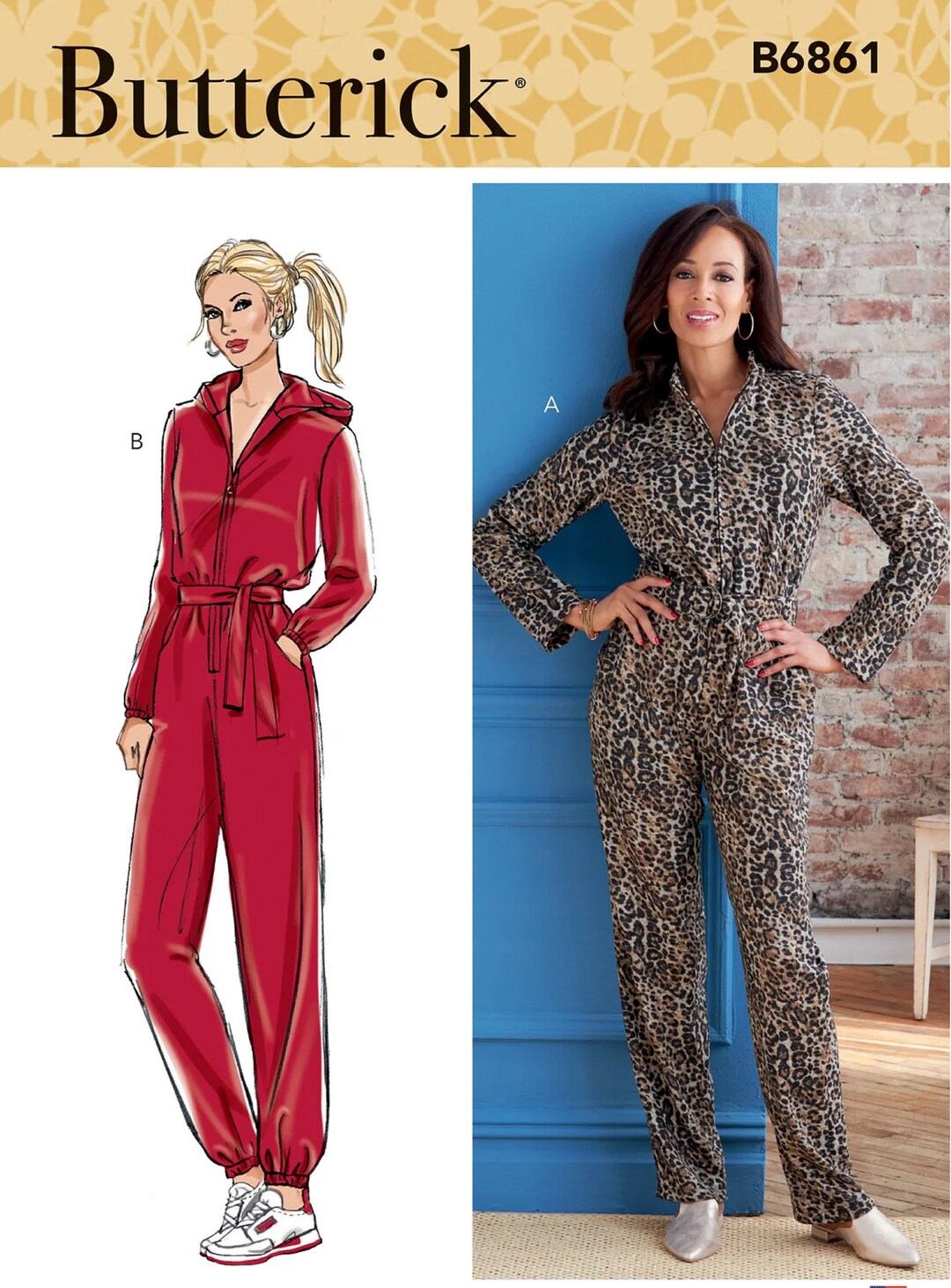Sewing Pattern Women's Jumpsuit Pattern, Zippered Jumpsuit Pattern ...