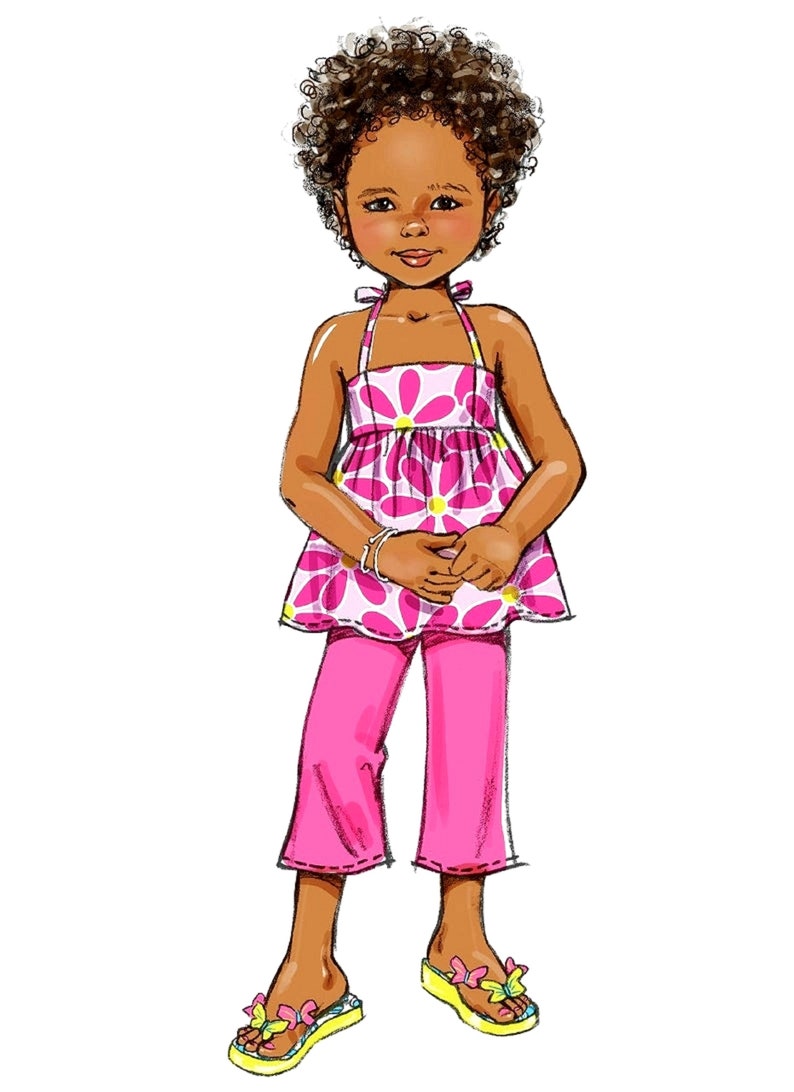 Sewing Pattern Little Girls' Top and Shorts Pattern - Etsy