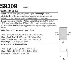 Sewing Patterns Walker Caddy Pattern, Walker Bag Pattern, Walker ...