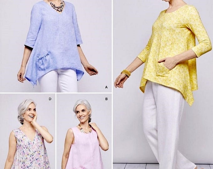 Sewing Pattern Women's Pullover Tops Pattern, Loose Fit Tops Pattern ...