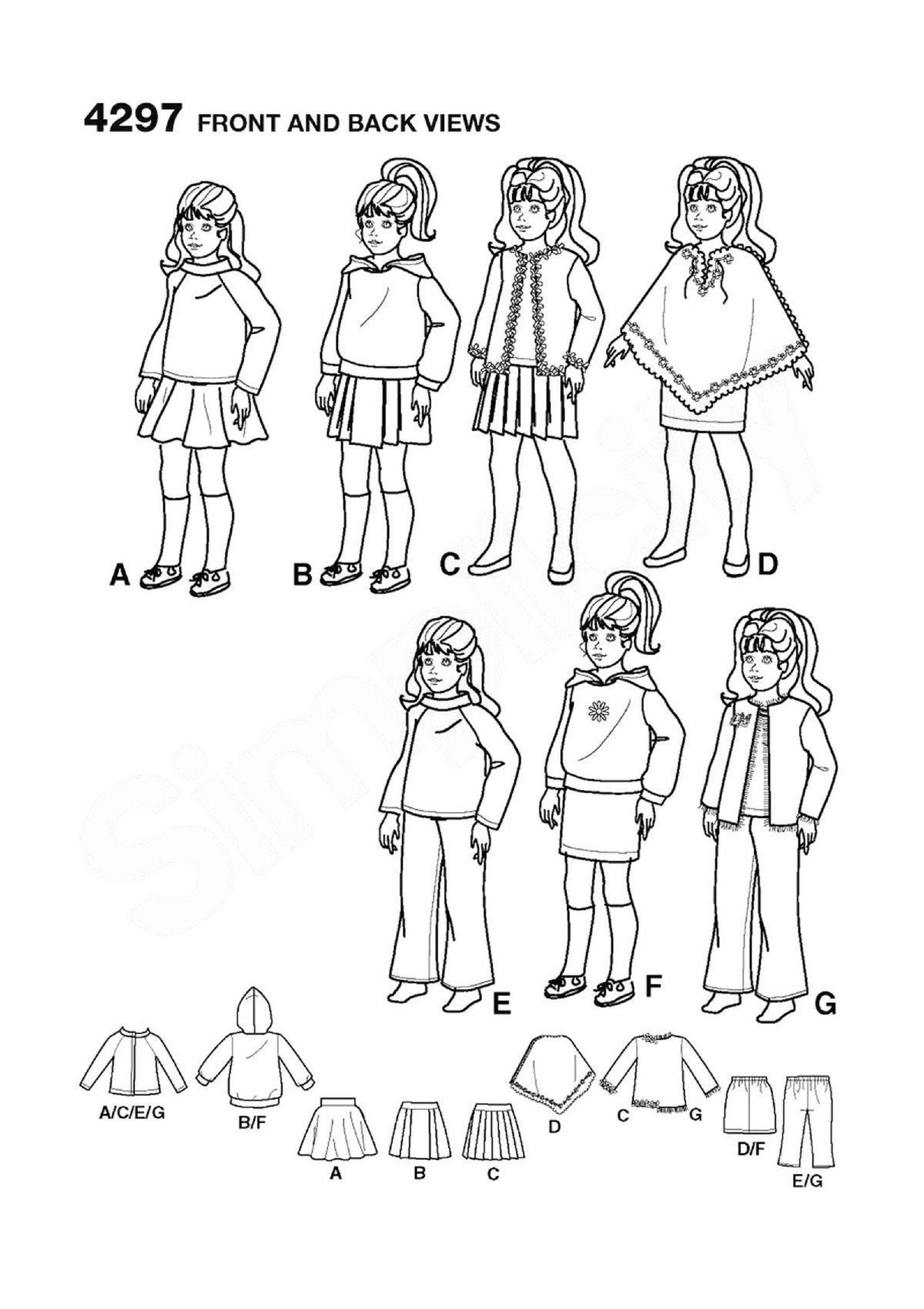 Sewing Pattern 18 Inch Doll Clothes Pattern 18 In Doll Etsy