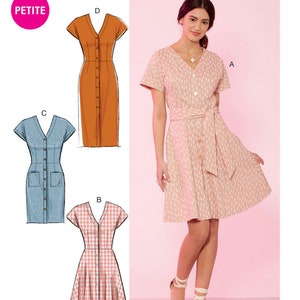 Sewing Pattern Women's Dress Pattern, Miss Petite Dress Pattern ...