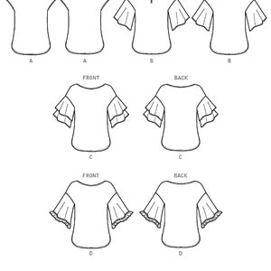 Sewing Pattern Women's Easy Top Pattern, Pullover Top Pattern, Easy ...