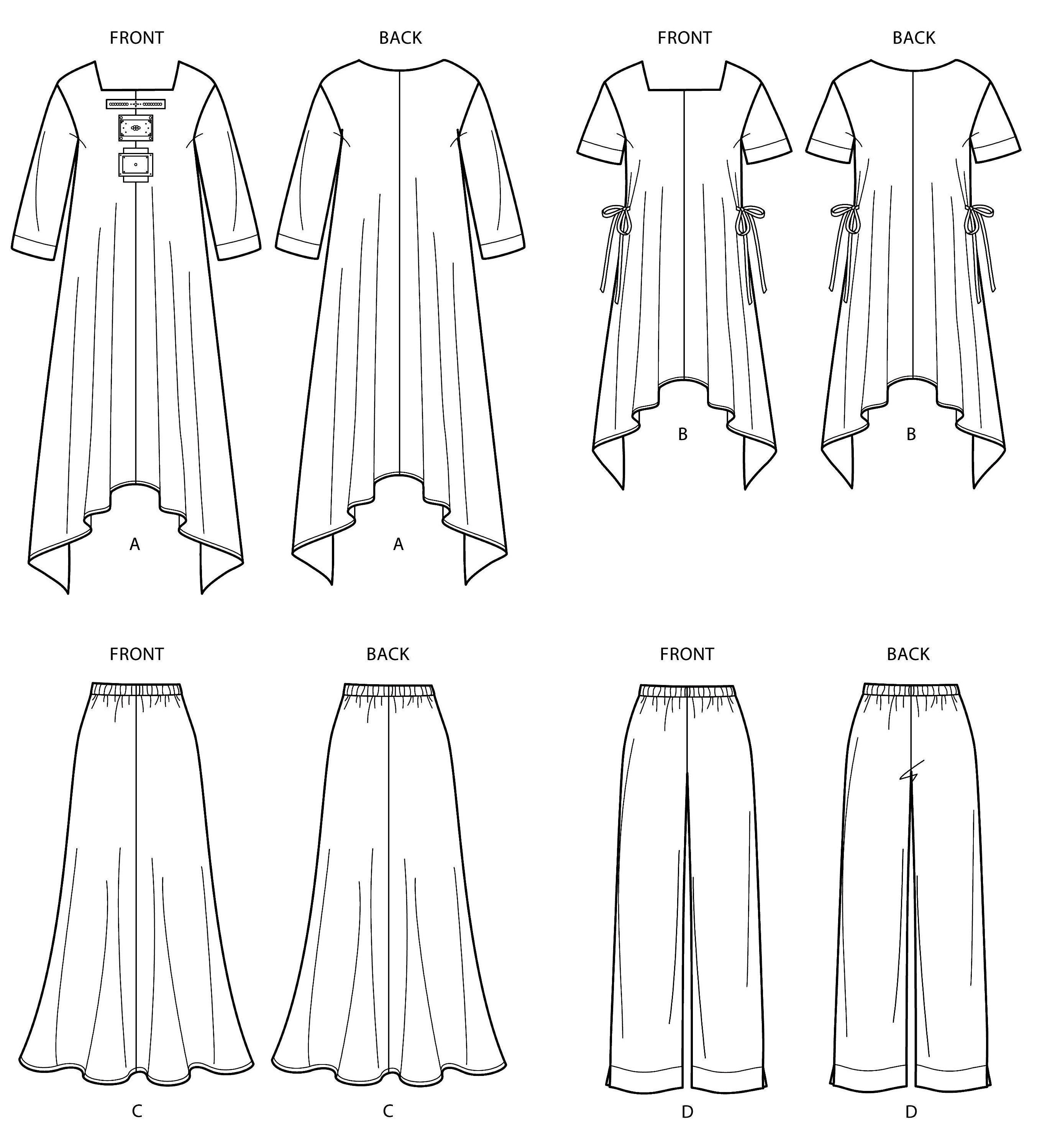 Sewing Pattern Tunic Dress Pattern Tunic Top Pattern Elastic | Etsy