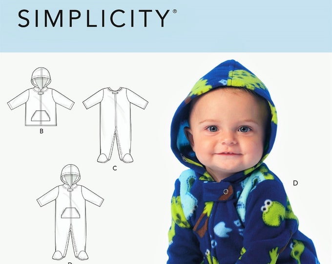 Sewing Pattern Toddler's Jacket Pattern, Infant Sleeper Pattern, Baby ...