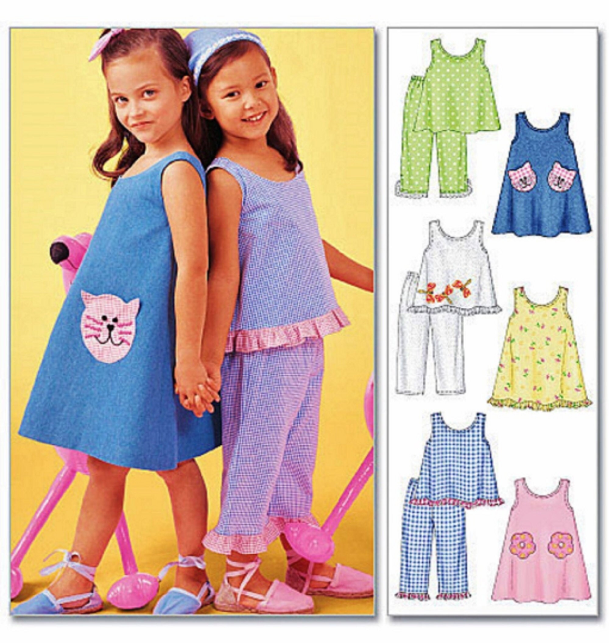 Sewing Pattern Little Girls' Easy Sundress Pattern Little - Etsy