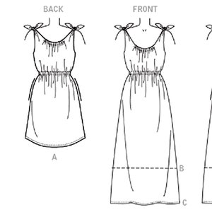 Sewing Pattern Easy Sundress Pattern, Loose Fit Pullover Sundress ...