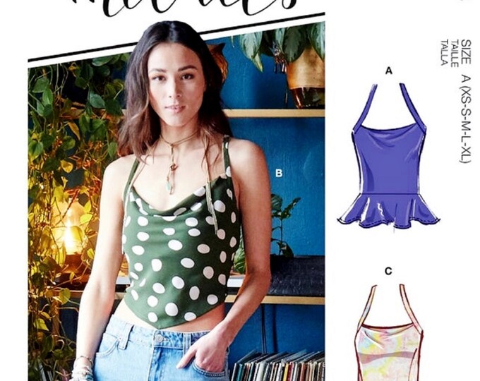 Sewing Pattern Loose Fit Tops Pattern, Flutter Sleeve Blouse Pattern ...