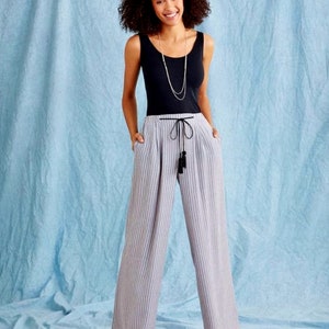 Sewing Pattern Loose Fit Pants Pattern, Wide Leg Pants Pattern, Tapered ...