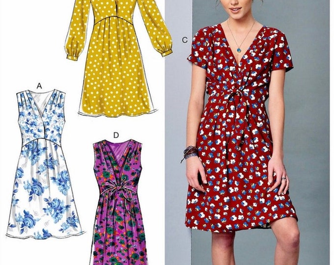 Sewing Pattern Women's Dress Pattern, Loose Fit Pullover Dress Pattern ...