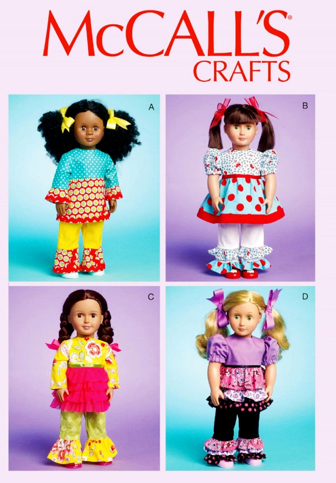 Sewing Pattern 18 Inch Doll Clothes Pattern 18 Inch Doll Top And