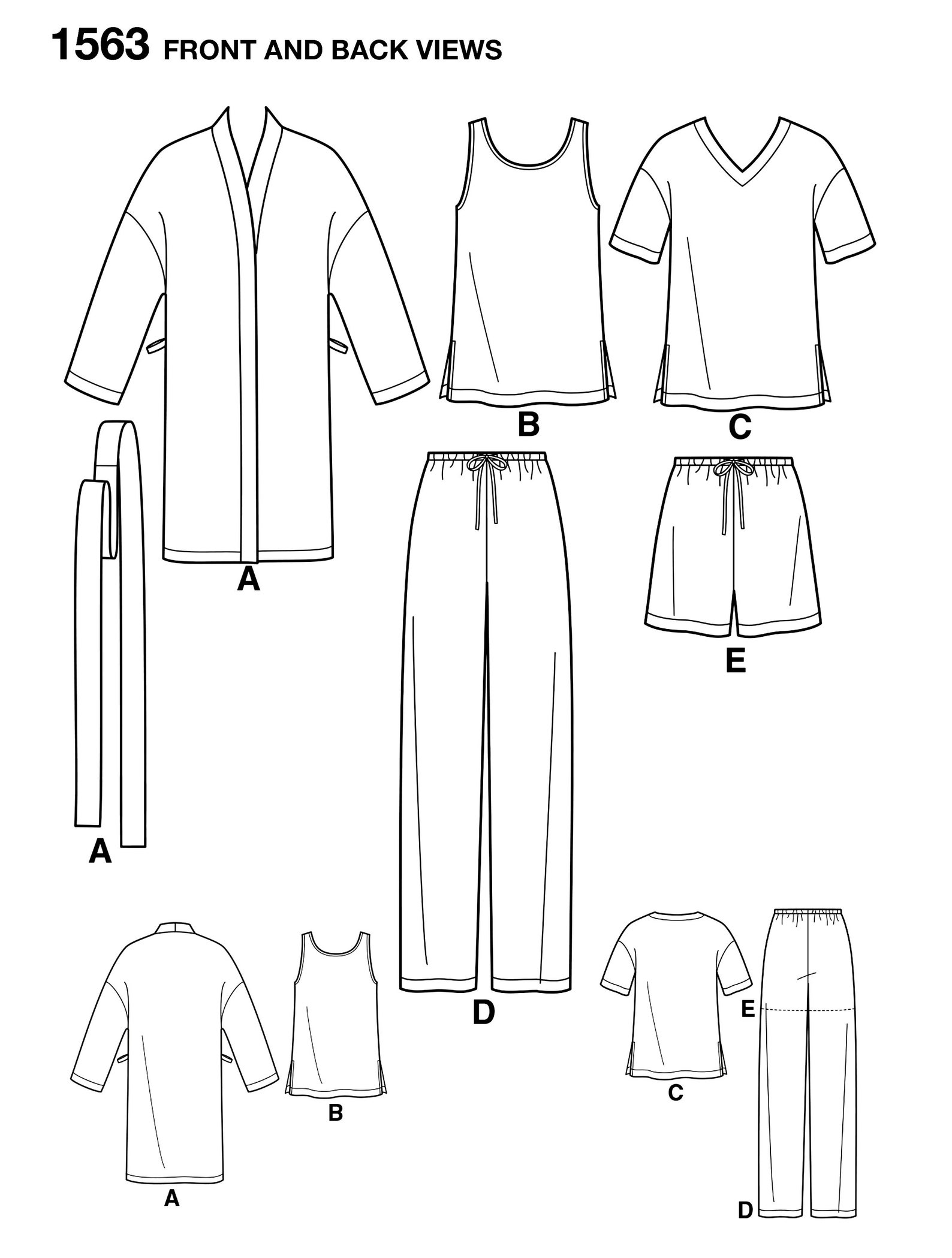 Sewing Pattern Unisex Sleep Wear Pattern Wrap Robe Pattern | Etsy