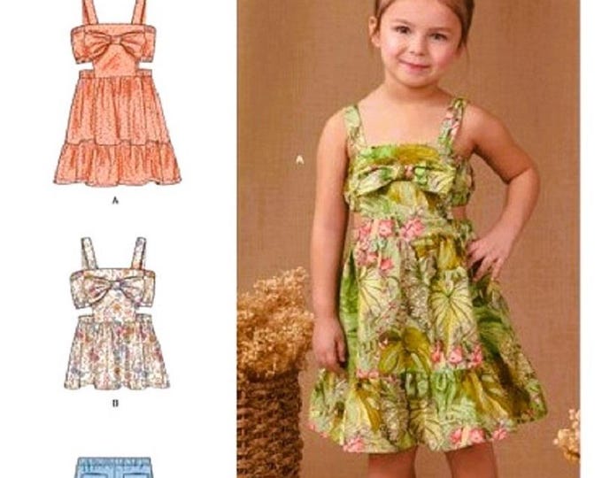 Sewing Pattern Girls' Dress Pattern, Little Girls Dress Pattern ...
