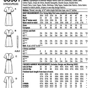 Sewing Pattern Women's Easy Dress Pattern, Pullover Dress Pattern ...
