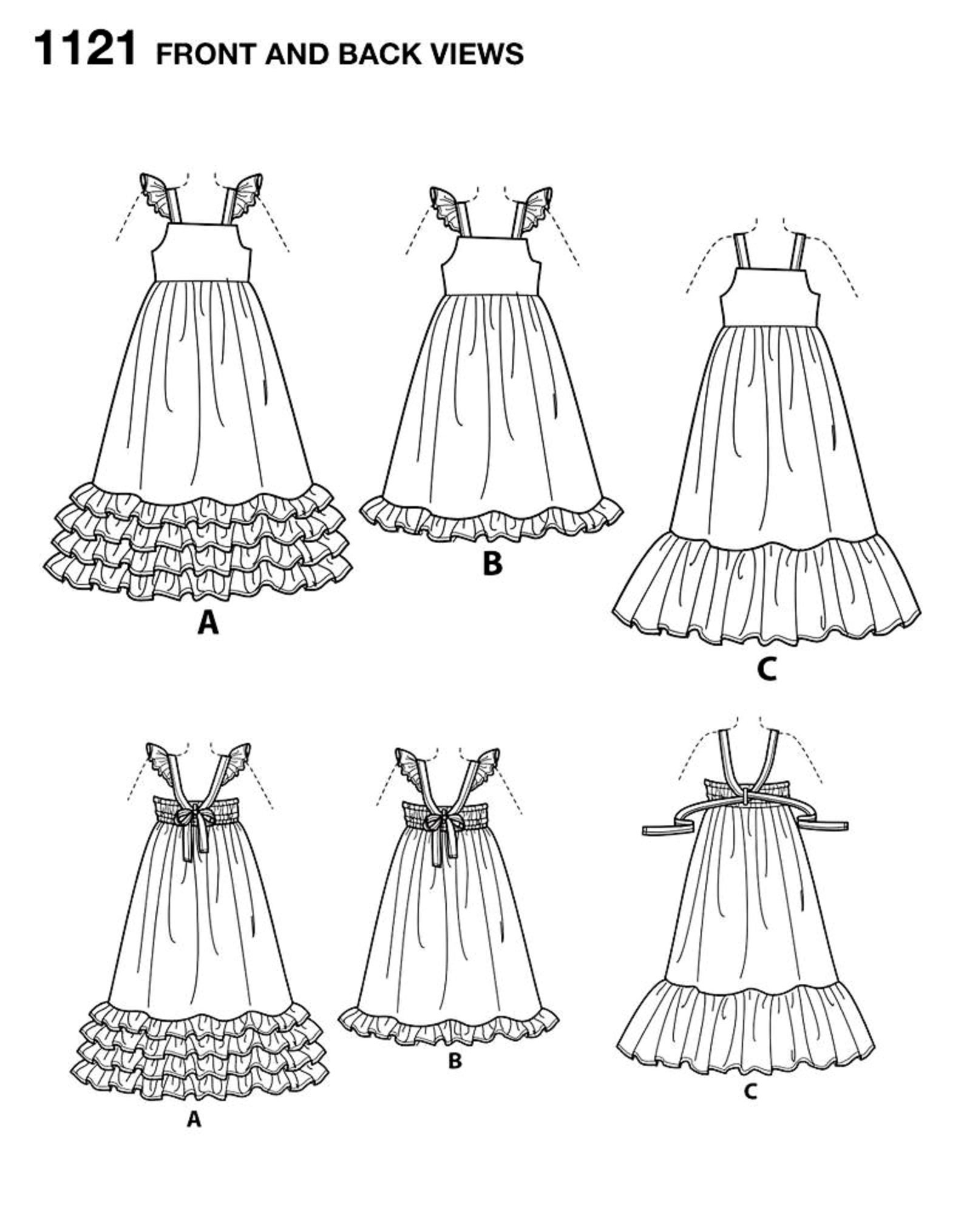 Sewing Pattern Girls' Sundress Pattern Girls' Ruffle | Etsy
