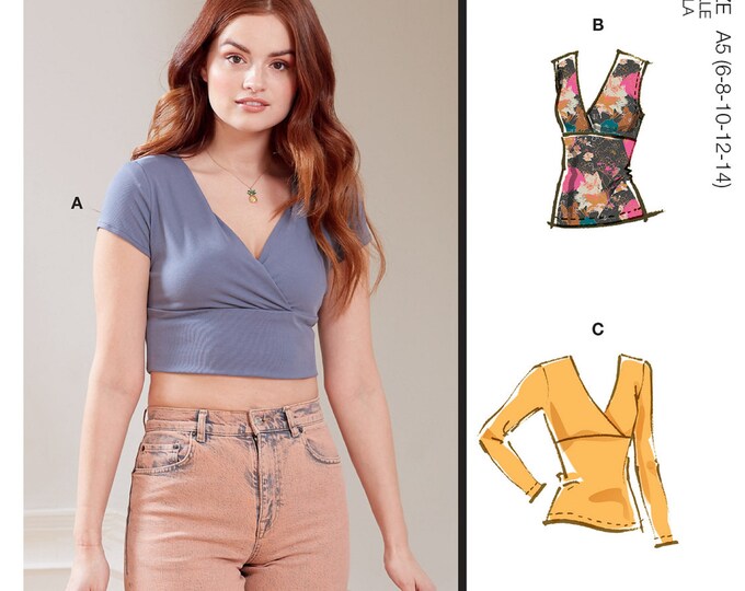 Sewing Pattern Women's Easy Top Pattern, Pullover Top Pattern, Easy ...