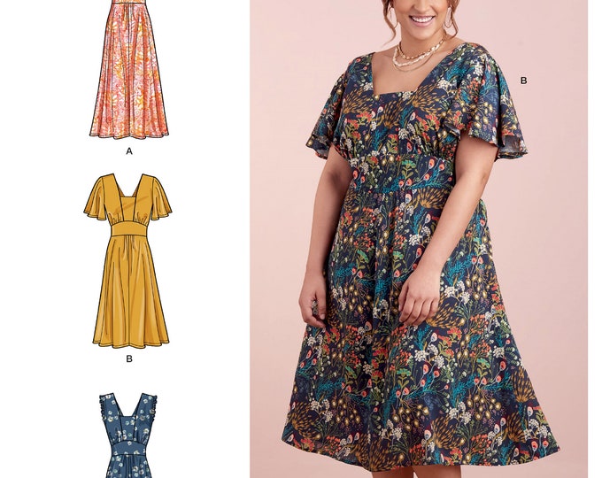 Sewing Pattern Women's Dress Pattern, Loose Fit Dress Pattern, Misses ...
