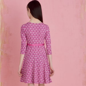 Sewing Pattern Girls' Dress Pattern, Easy Knit Dress Pattern, Tween ...