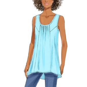 Sewing Pattern Tunic Top Pattern, Pullover Tunic Top Pattern, Poncho ...