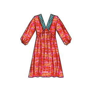 Sewing Pattern Women's Loose Fit Dress Pattern, Misses' Empire Dress Pattern, Simplicity Sewing ...