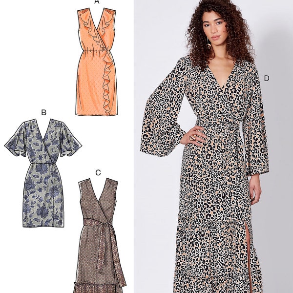 Wrap Dress Pattern - Etsy