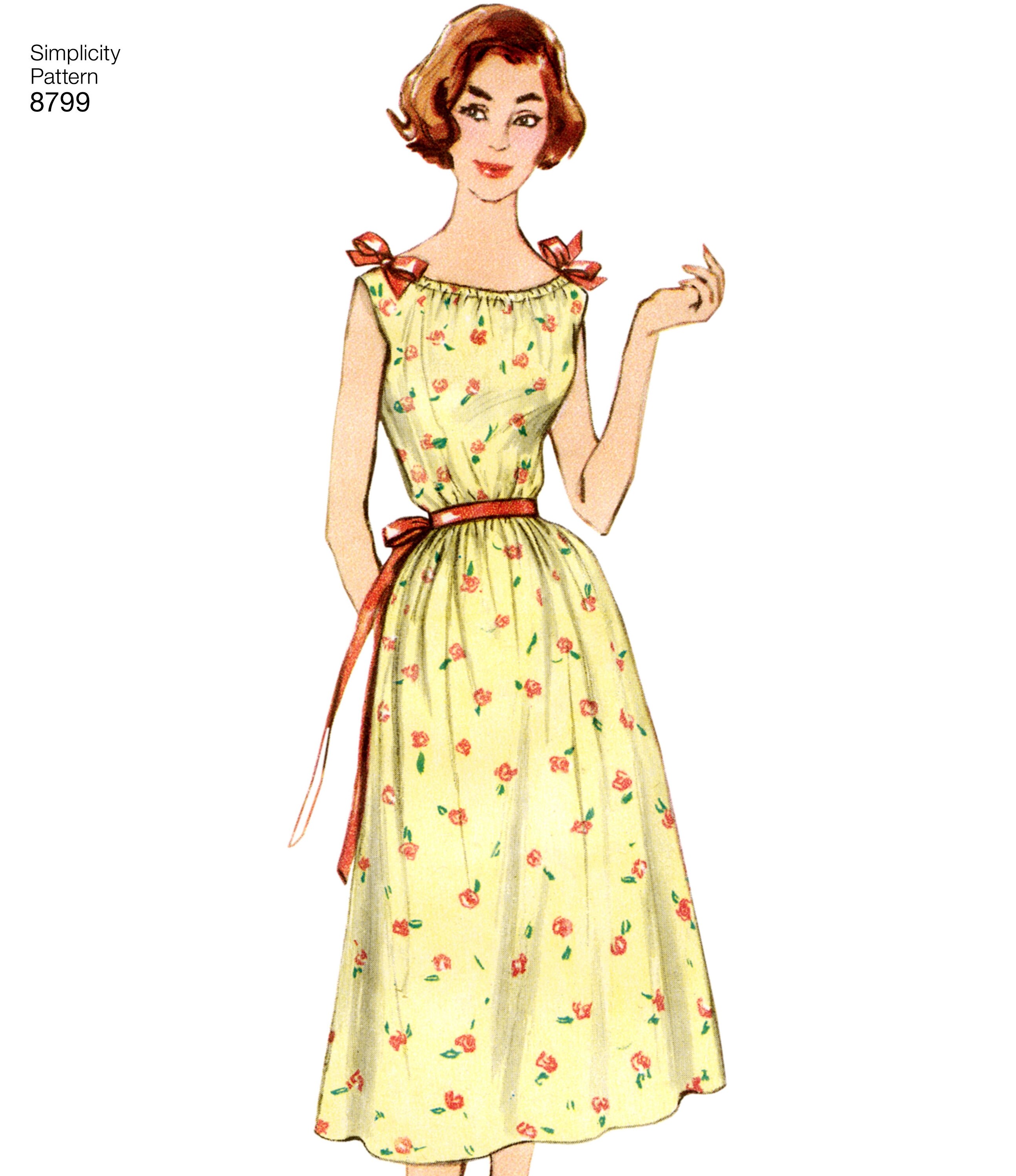 Sewing Pattern Misses' Easy Nightgown Pattern, Women's Vintage ...