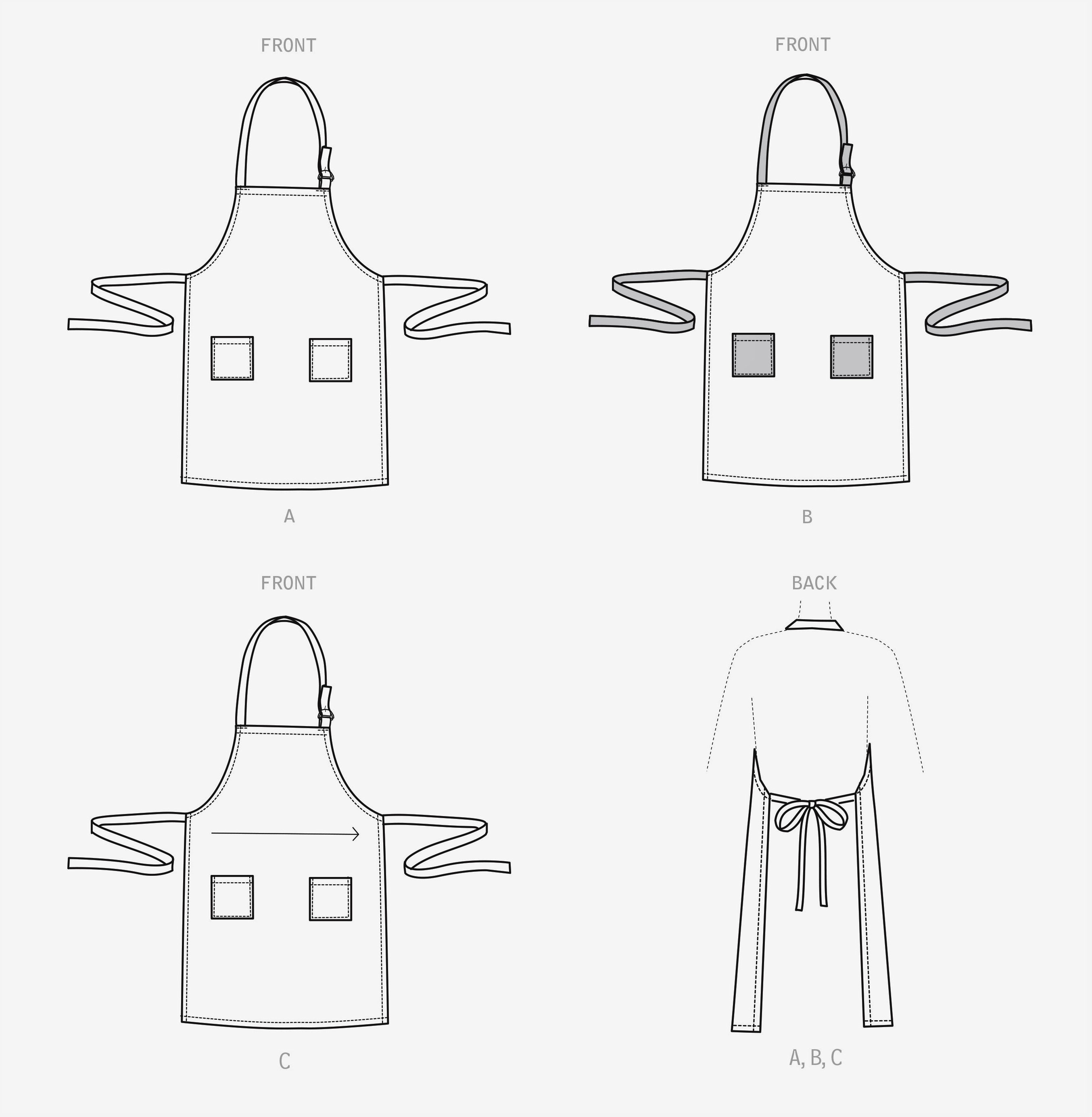 Sewing Pattern Easy Apron Pattern Learn to Sew Apron Pattern | Etsy