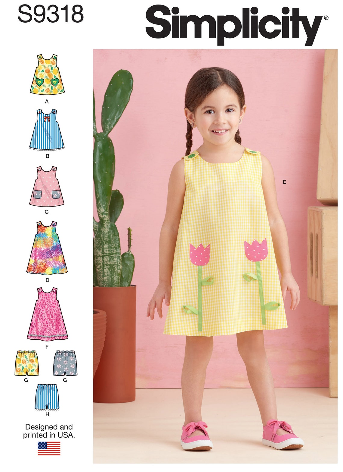 Sewing Pattern Little Girls' Summer Dress and Shorts | Etsy