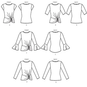 Sewing Pattern Women's Easy Tops Pattern Misses' - Etsy