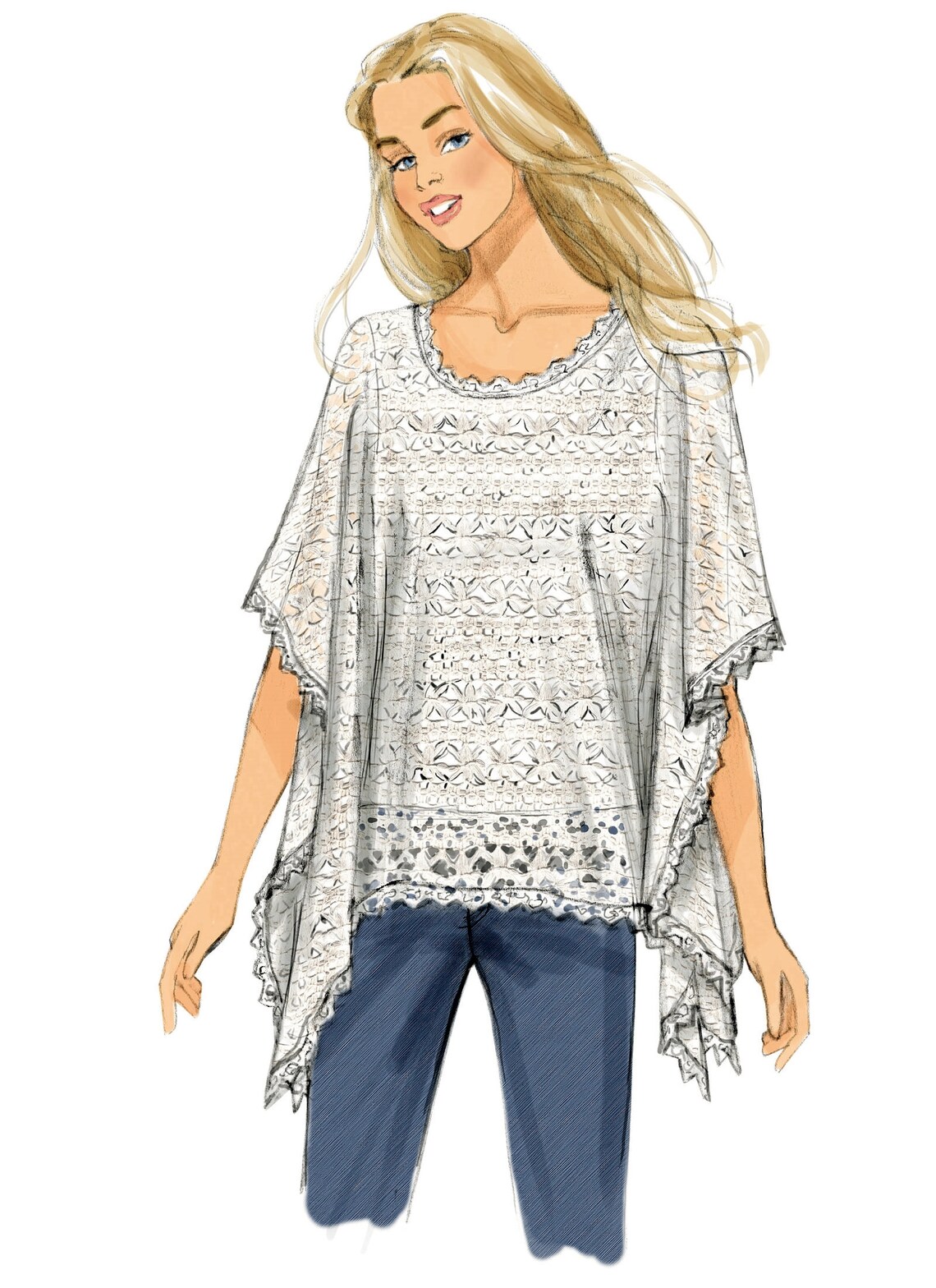 Sewing Pattern Tunic Top Pattern Pullover Tunic Top Pattern | Etsy