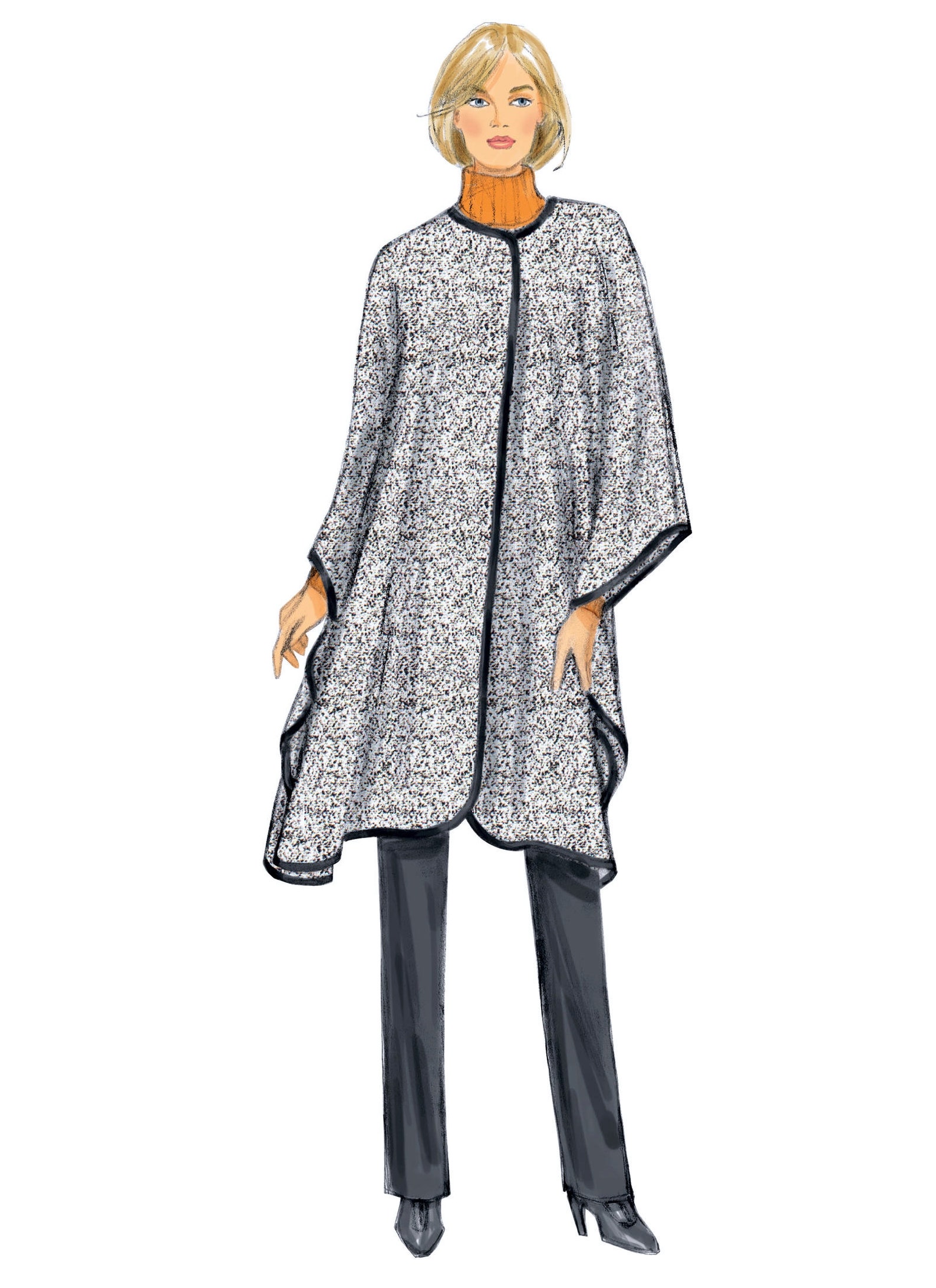 Sewing Pattern Easy Unlined Coat Pattern, Easy Unlined Jacket Pattern ...