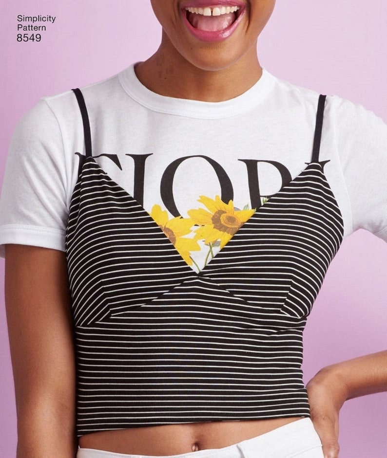 Sewing Pattern Halter Top Pattern Bra Tops Pattern Crop Top | Etsy