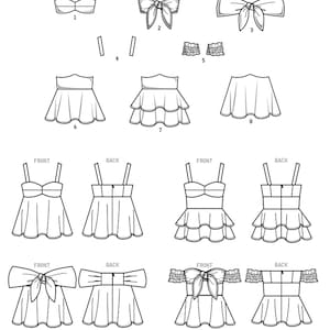 Sewing Pattern Strapless Top Pattern, off Shoulders Peplum Top Pattern ...