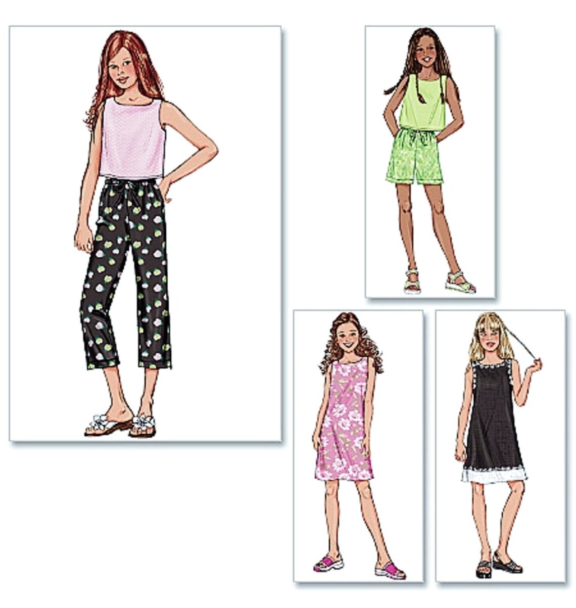 Sewing Pattern Girls' Easy Shorts Pattern Tween - Etsy